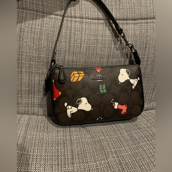 Coach | Bags | Coach X Peanuts Nolita 9 In Signature Canvas With Snoopy ...